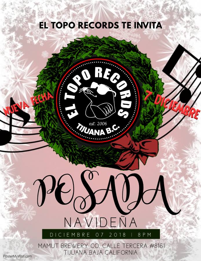 Posada Navideña El Topo Records En Tijuana En Mamut Brewery Co