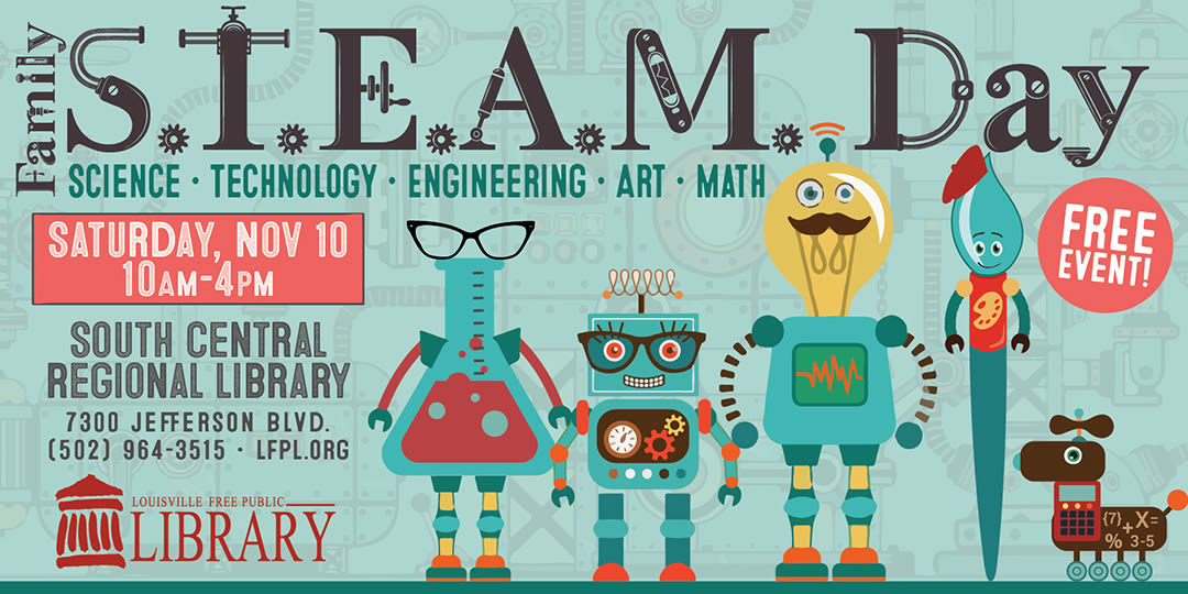 Family STEAM Day in Louisville at Louisville Free Public Library