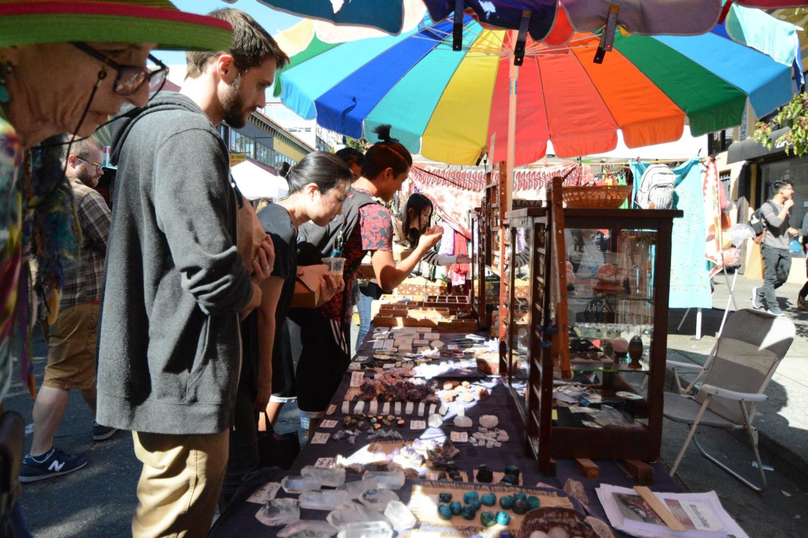 Telegraph Avenue Holiday Street Fair in Berkeley at Telegraph