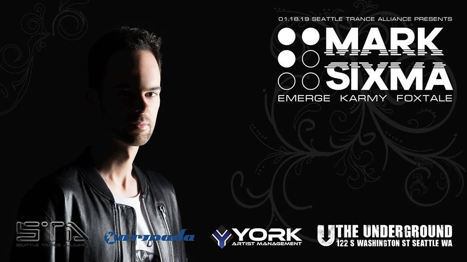 Sta Presents:Mark Sixma in Seattle at The Underground