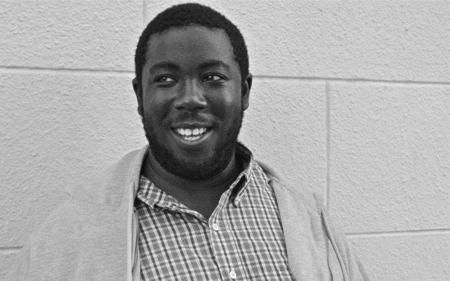 David Gborie with L'eah Sampson in Austin at The Velveeta Room