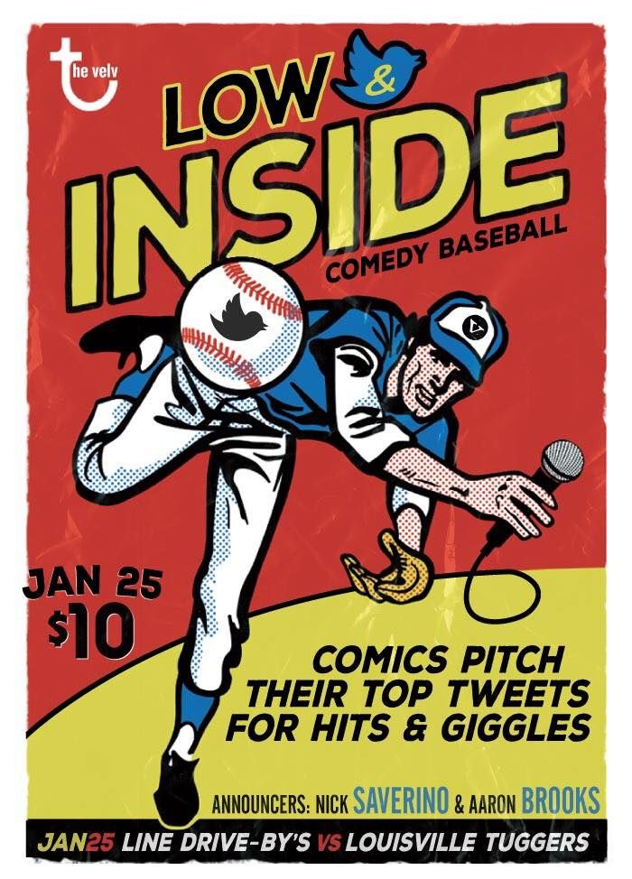 Low & Inside: Comedy Baseball in Austin at The Velveeta Room