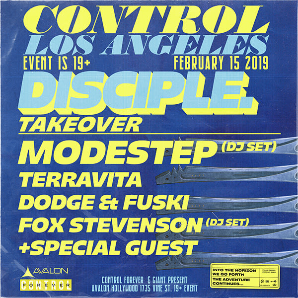 DISCIPLE. TAKEOVER Modestep , Terravita, Dodge & Fuski, Fox