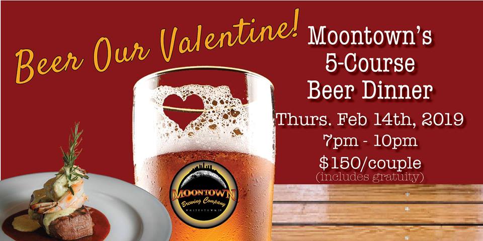 Valentine's Day: 5-Course Beer Pairing Dinner in Whitestown at