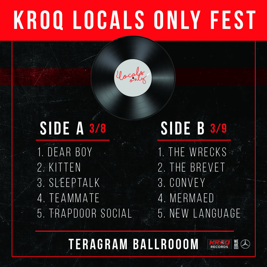 KROQ Locals Only Fest! in Los Angeles at Teragram Ballroom