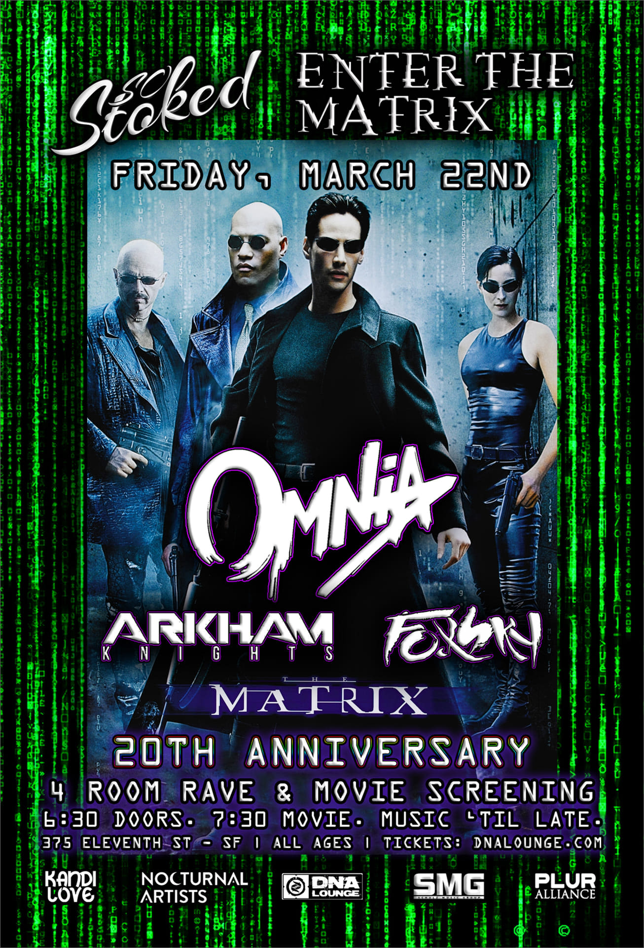 So Stoked: Enter The Matrix: 20th Anniversary Screening + Rave in