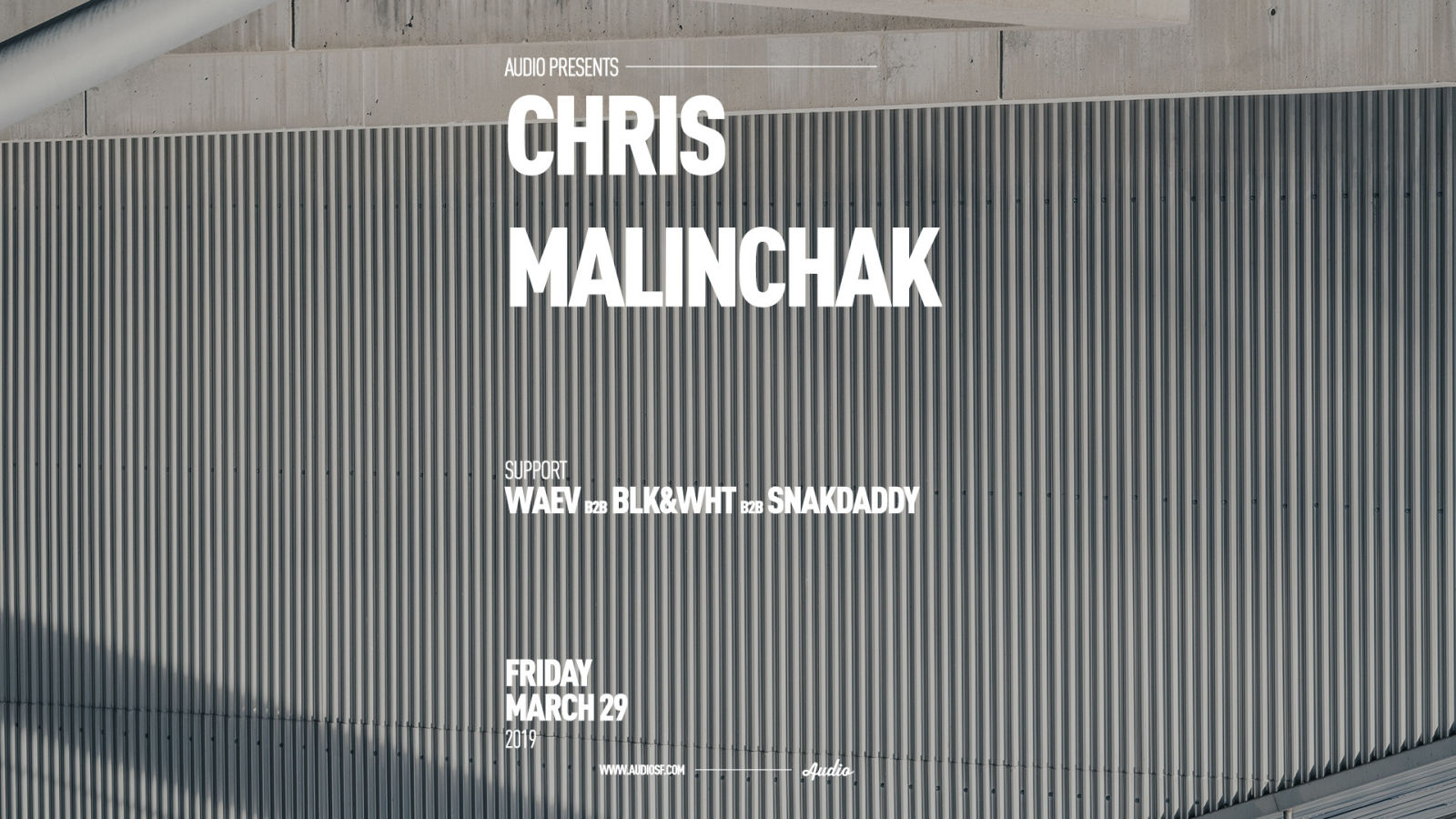 Chris Malinchak in San Francisco at Audio SF