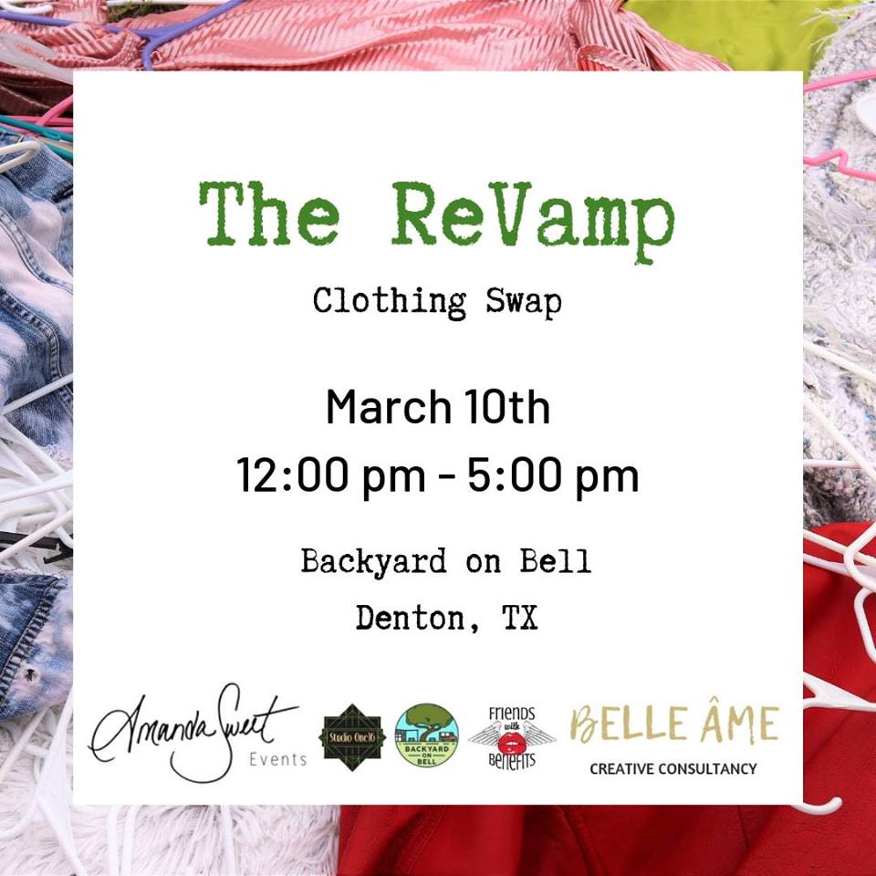 The Revamp Clothing Swap in Denton at Backyard On Bell