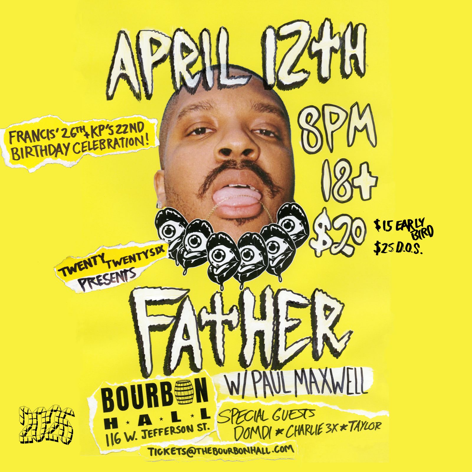 FATHER w/ Paul Maxwell ! Special Guests Domdi, Charlie 3x,