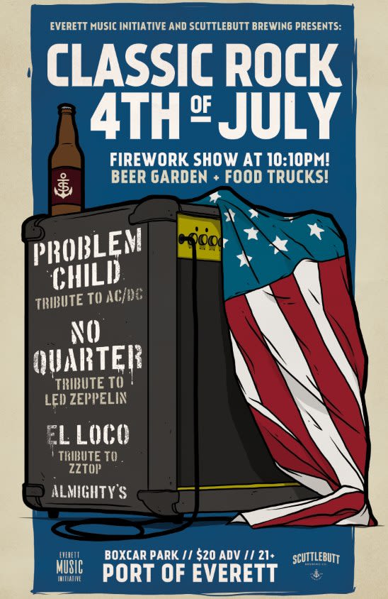 Classic Rock 4th of July Waterfront Concert in Everett at