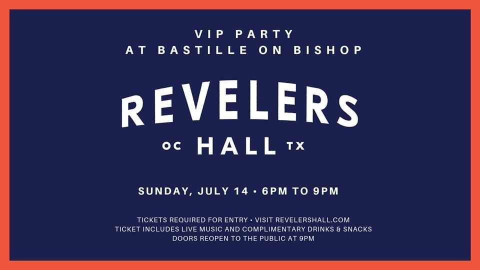 Revelers Hall's Vip Party at Bastille on Bishop in Dallas at