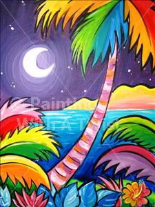 Painting With a Twist - "Colors of the Caribbean" in Austin at