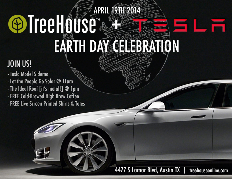Treehouse + Tesla Earth Day Celebration in Austin at TreeHouse