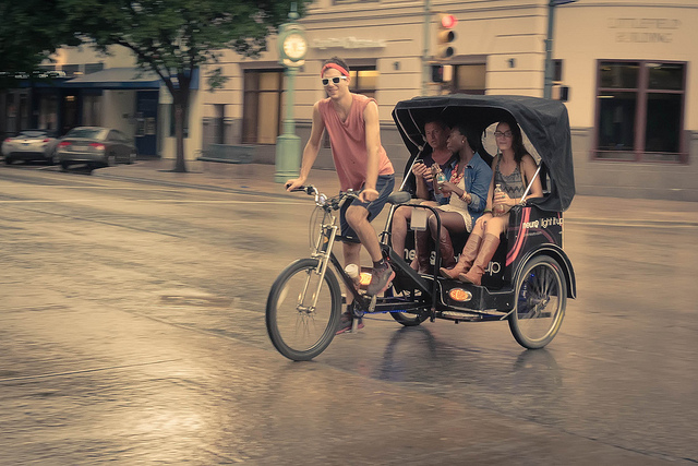 Take a Pedicab in Austin at Downtown Austin
