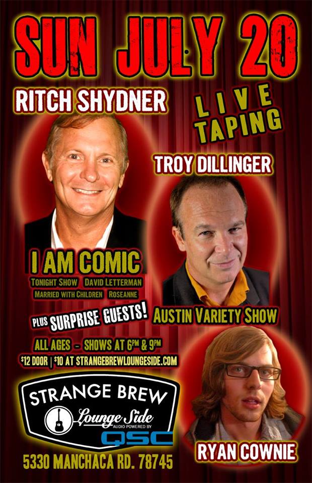 I Am Comic’s Ritch Shydner LIVE & New Series Taping W/ TROY