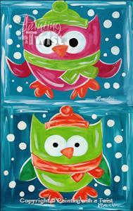 Painting With a Twist, Family Day - "Cold Hoots Set" (choose one!)