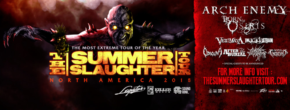 The Summer Slaughter Tour w/ Arch Enemy, Born Of Osiris, Veil Of