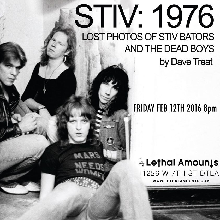 Stiv Bators :1976 Lost Photos of Stiv Bators and The Dead Boys by