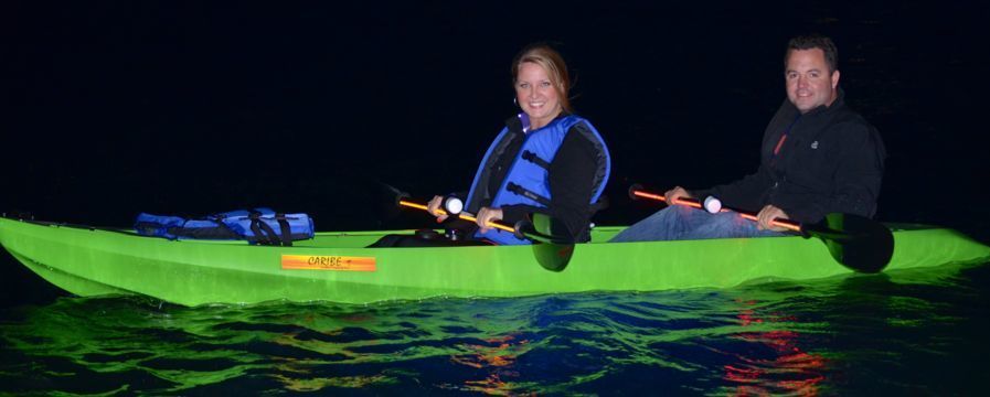Glass Bottom Illuminated Night Kayak Tours in Austin at Austin