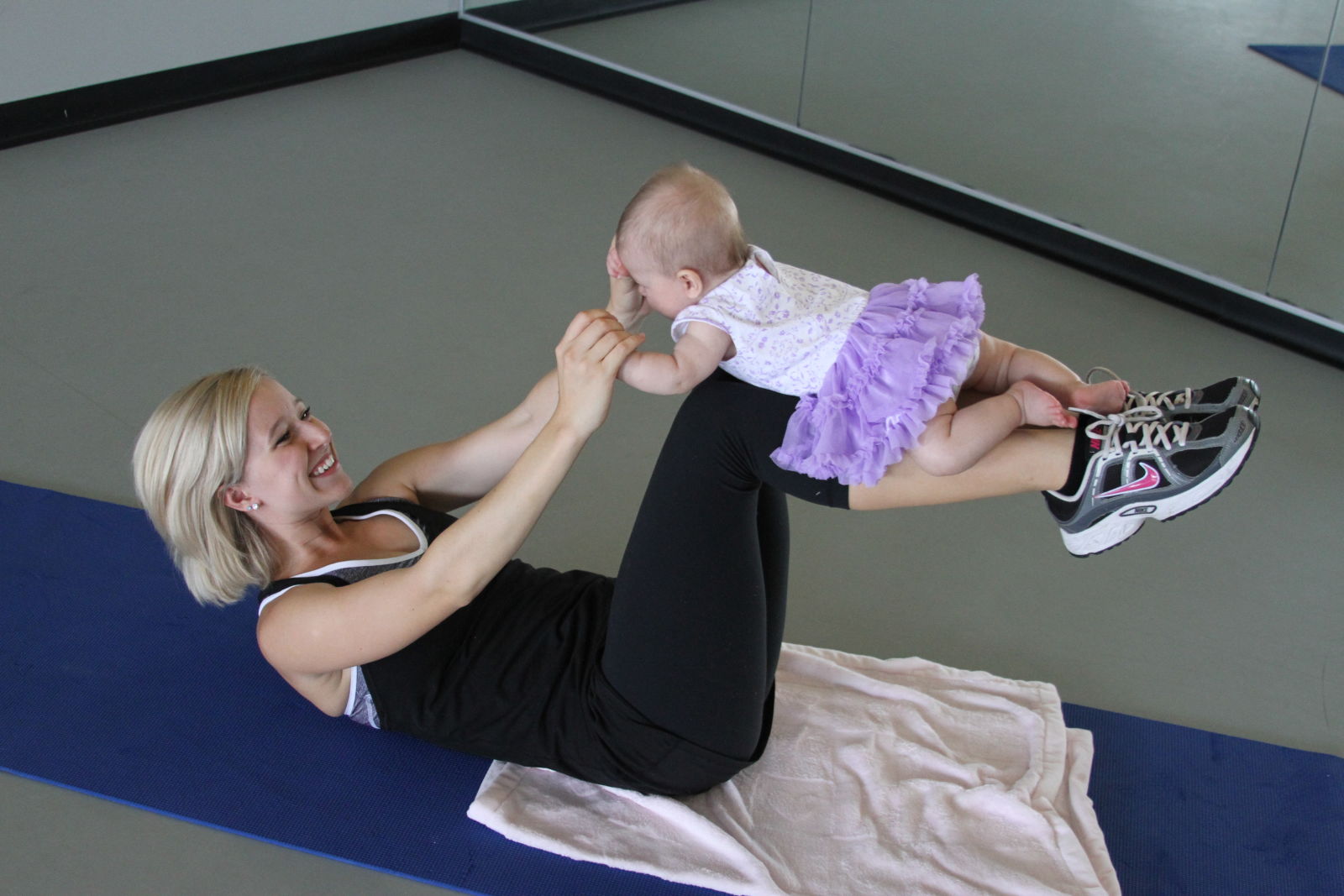 Mommy & Baby Fit—Babywearing Barre & Pilates Mat Workout in