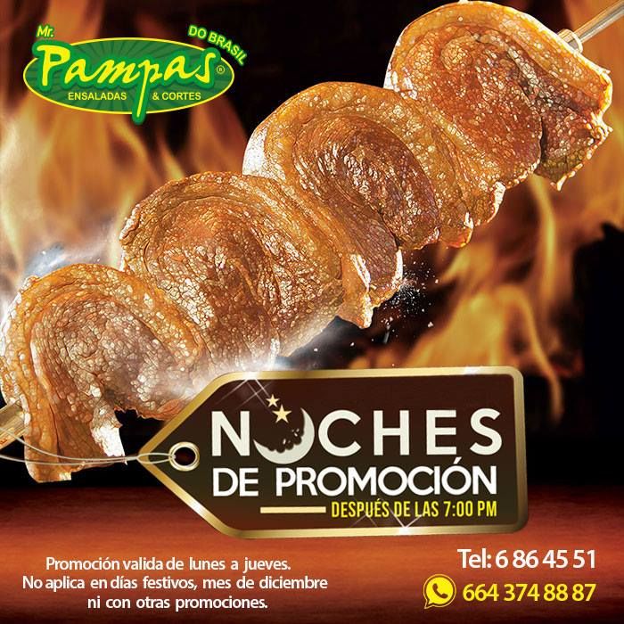 Noches de Promoción en Mr. Pampas en Tijuana en Mr Pampas