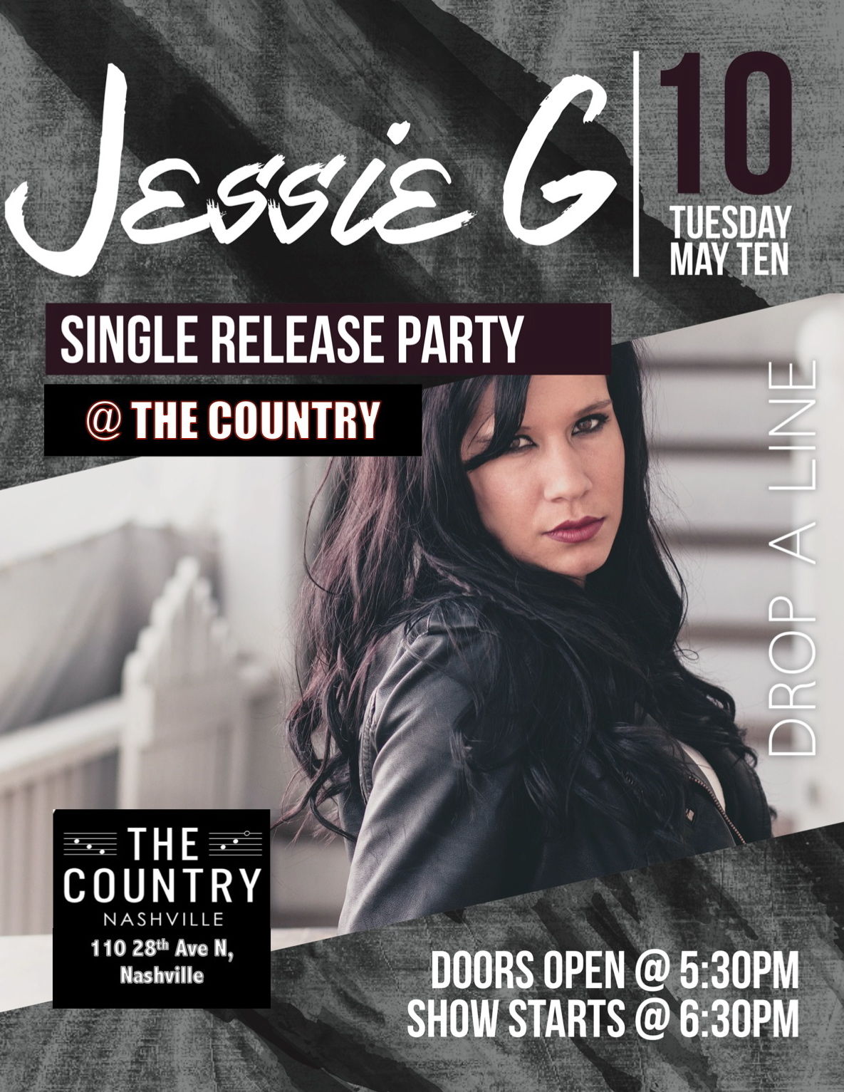 Jessie G Single Release Party - "Drop A Line" in Nashville at The