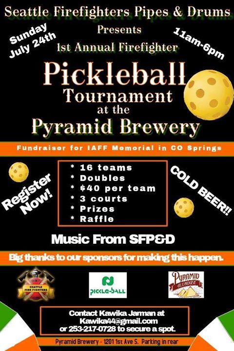 Seattle Firefighters 1st Annual Pickleball Tournament in