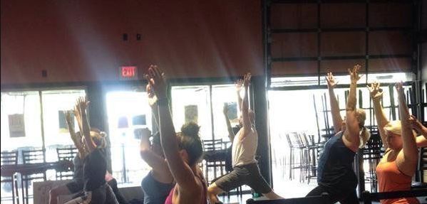 Brew Guru Yoga in Jeffersonville at Flat12 Bierwerks