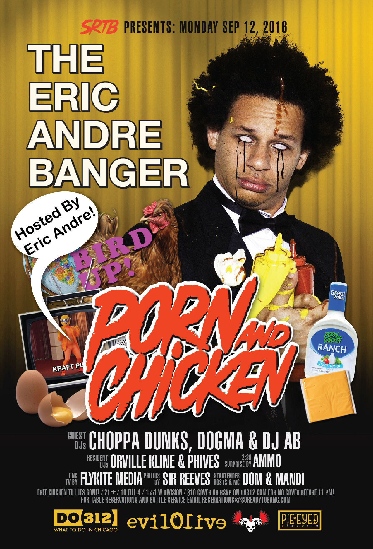 Porn And Chicken's Eric Andre Banger in Chicago at evilOlive