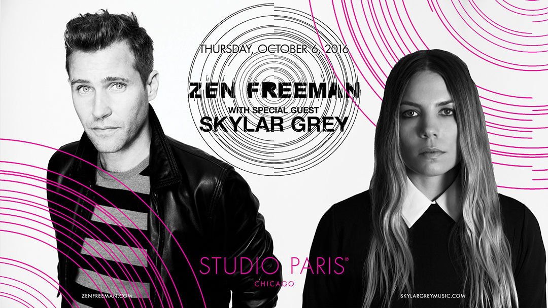 Zen Freeman and Skylar Grey in Chicago at Studio Paris Nightclub