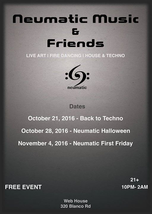 Friday Night Sessions - Neumatic Music in San Antonio at Web House
