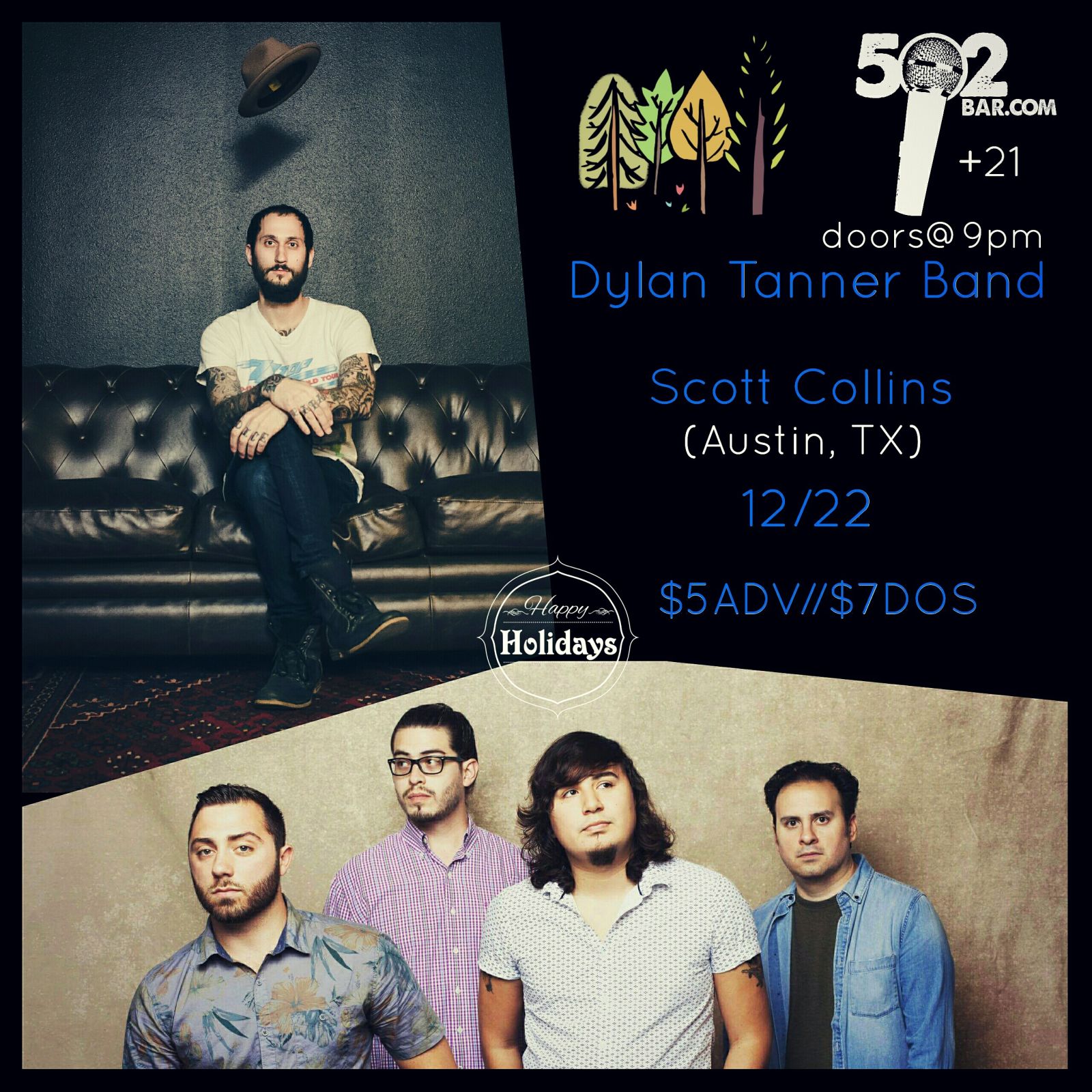 The Dylan Tanner Band with Scott Collins (Austin, TX) in San