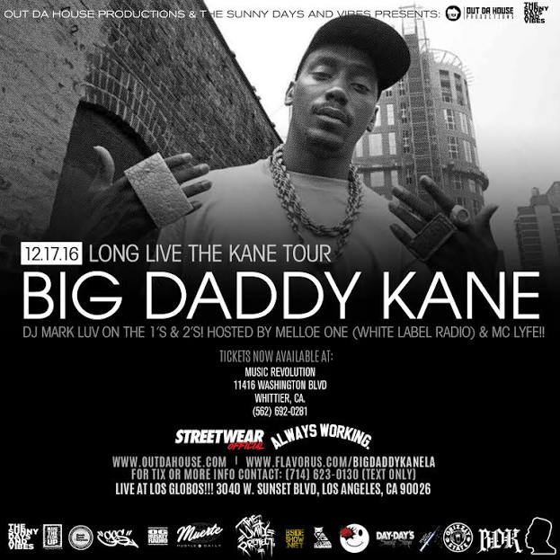 Long Live The Kane Tour, Big Daddy Kane, DJ Mark Luv in Los Angeles