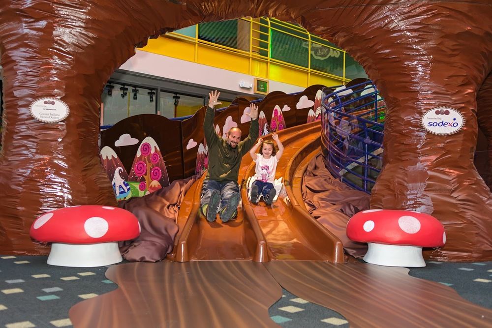 Chocolate Slide & Chocolate Cafe in Indianapolis at Children's