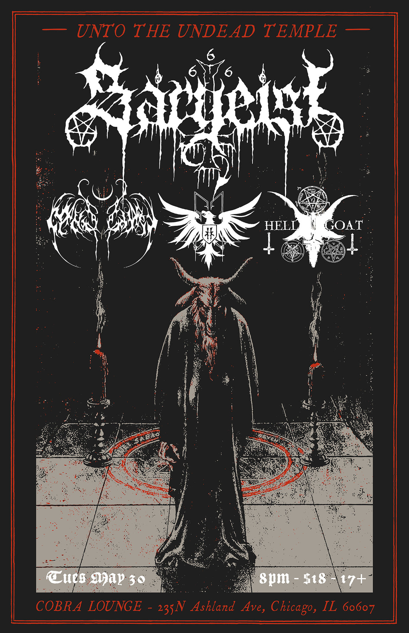 Nightbringer, UADA, FIN in Chicago at Cobra Lounge