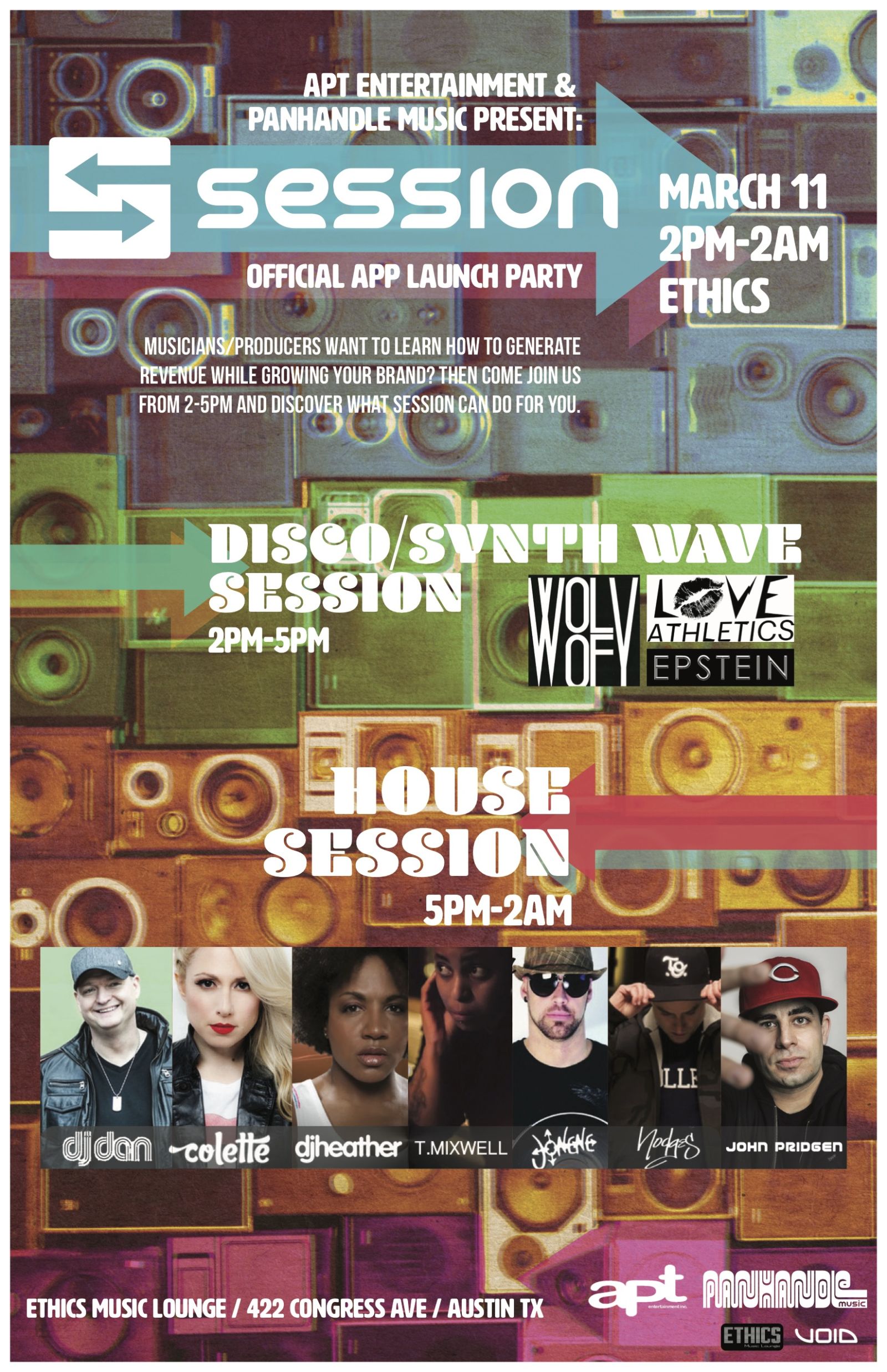 SESSION App Launch Party: Disco/Synth Wave Session (Free w/ RSVP