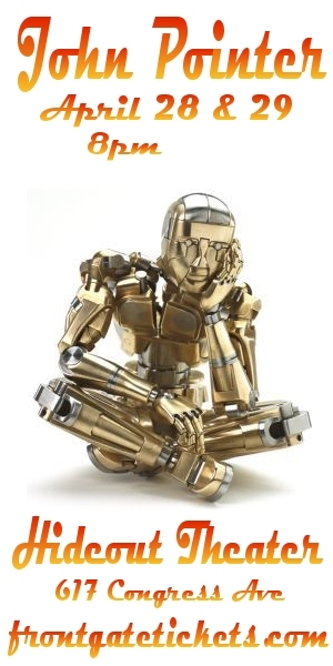 John Pointer performs solo at the Hideout Theater in Austin at The