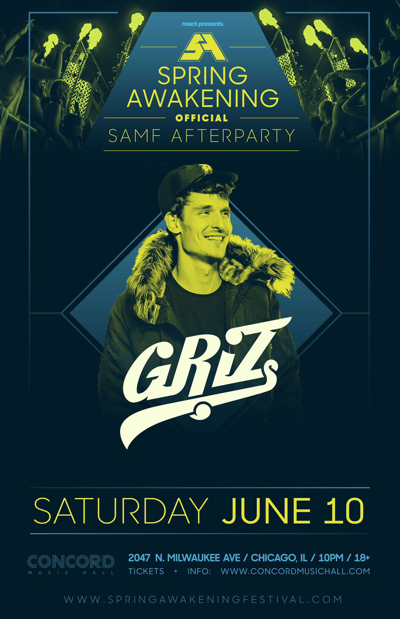 GRiZ (DJ Set), Statik, Barragoon in Chicago at Concord Music Hall