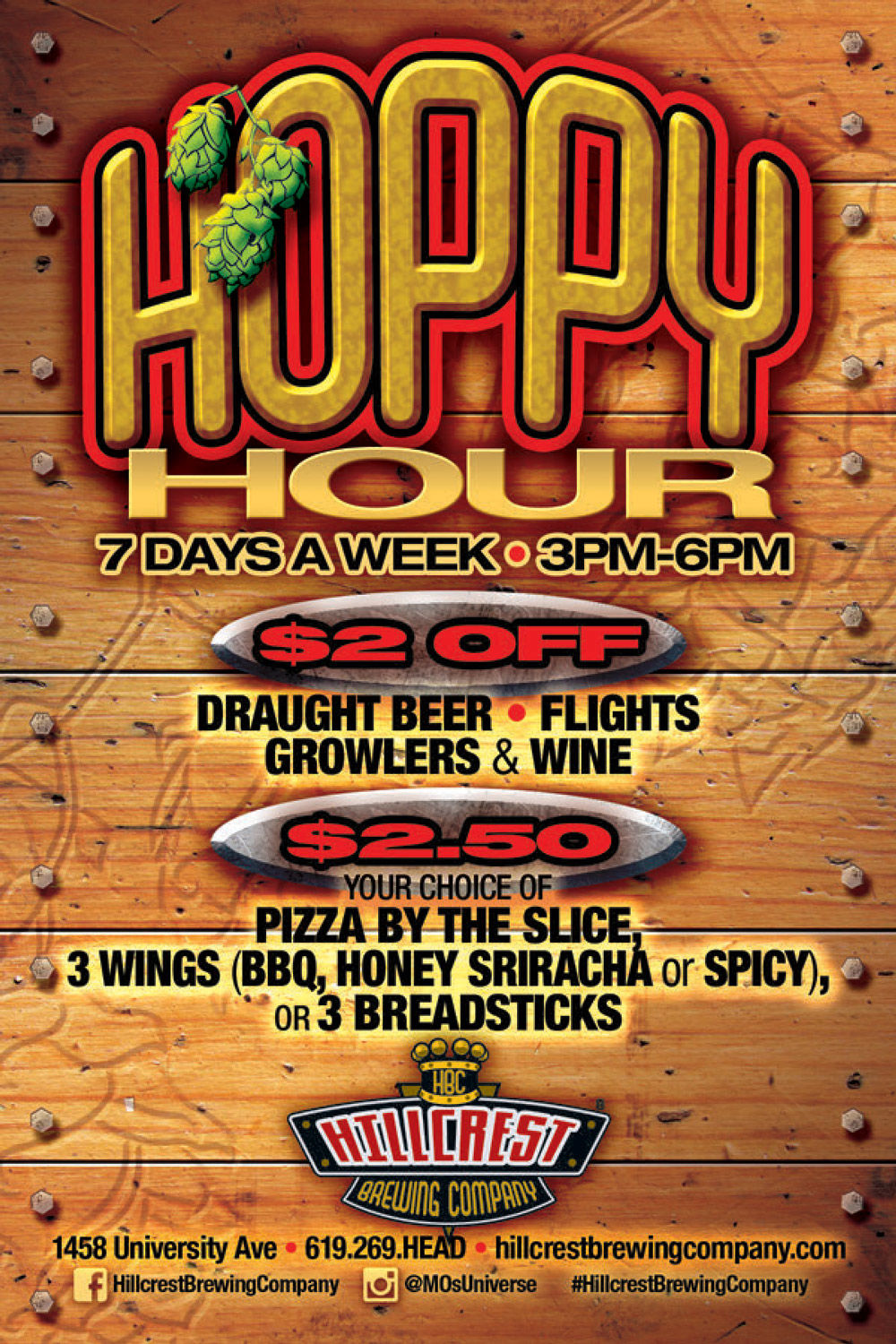 Hoppy Hour in San Diego at Hillcrest Brewing Co.