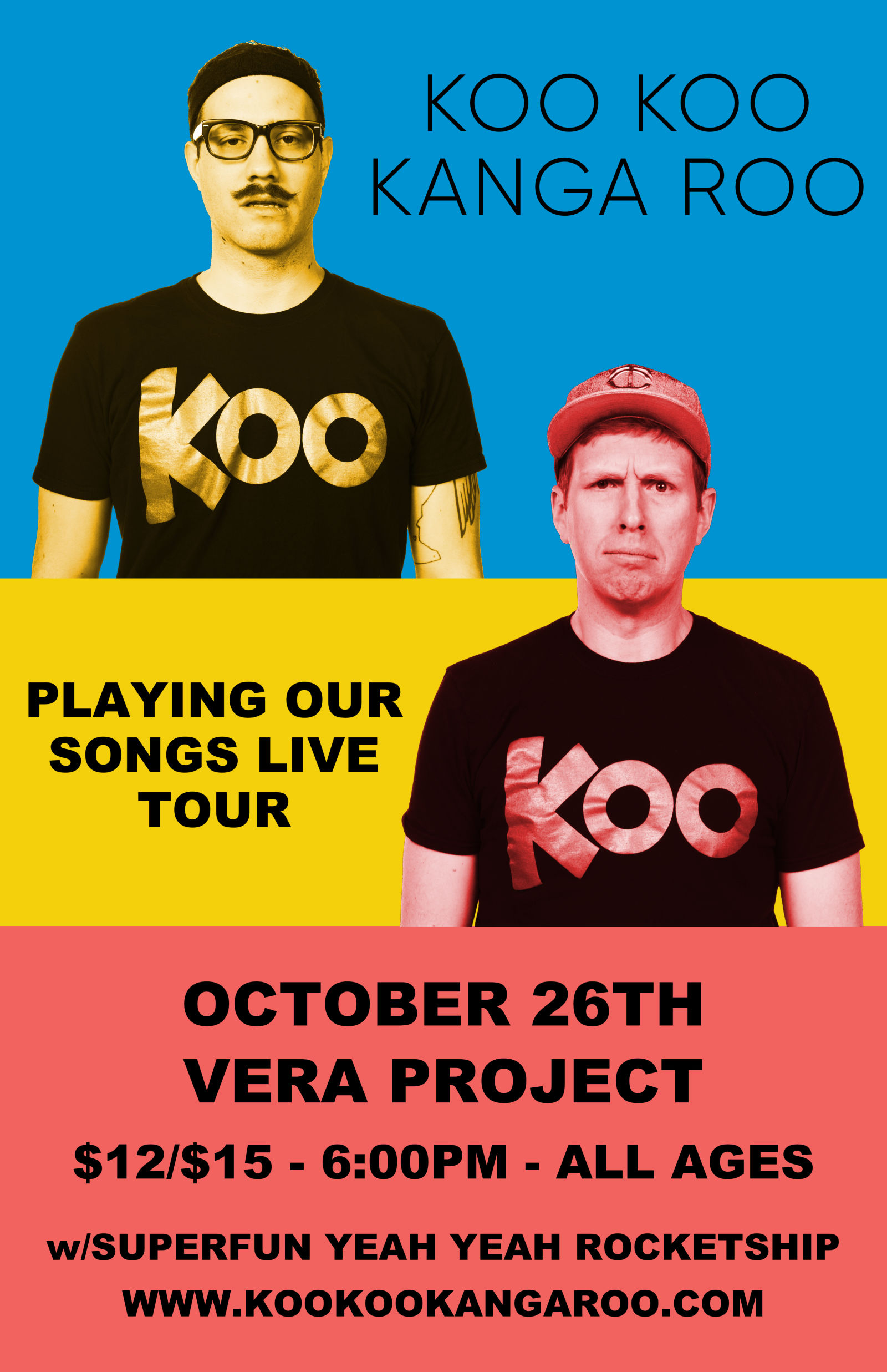 Koo Koo Kanga Roo, Superfun Yeah Yeah Rocketship in Seattle at The