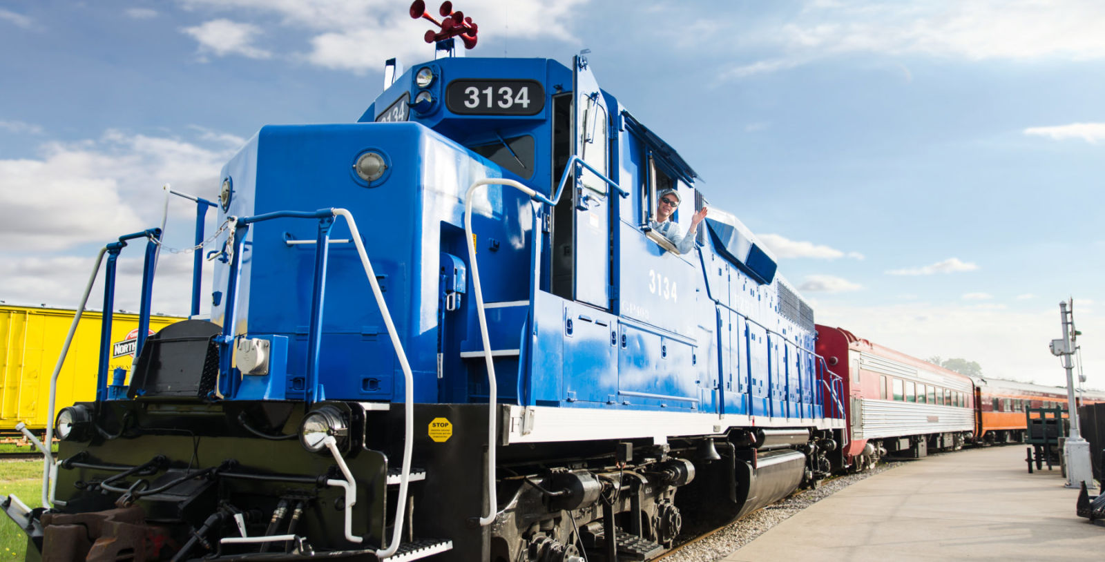 Bertram Flyer in Bertram at Austin Steam Train - Bertram Depot