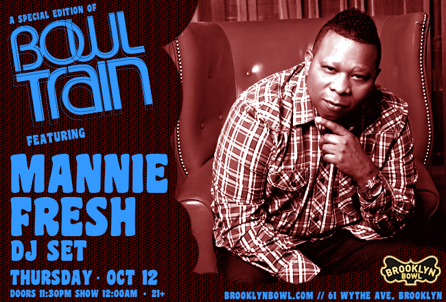 Mannie Fresh in Brooklyn at Brooklyn Bowl