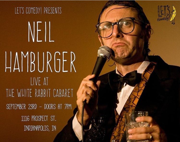 NEIL HAMBURGER in Indianapolis at White Rabbit Cabaret