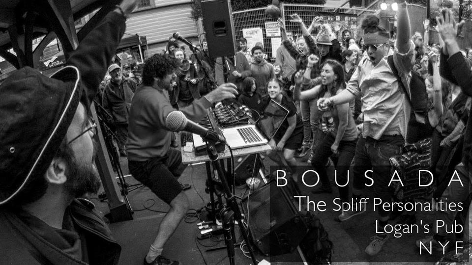 NEW YEARS EVE at LOGANS with BOUSADA + THE SPLIFF PERSONALITIES