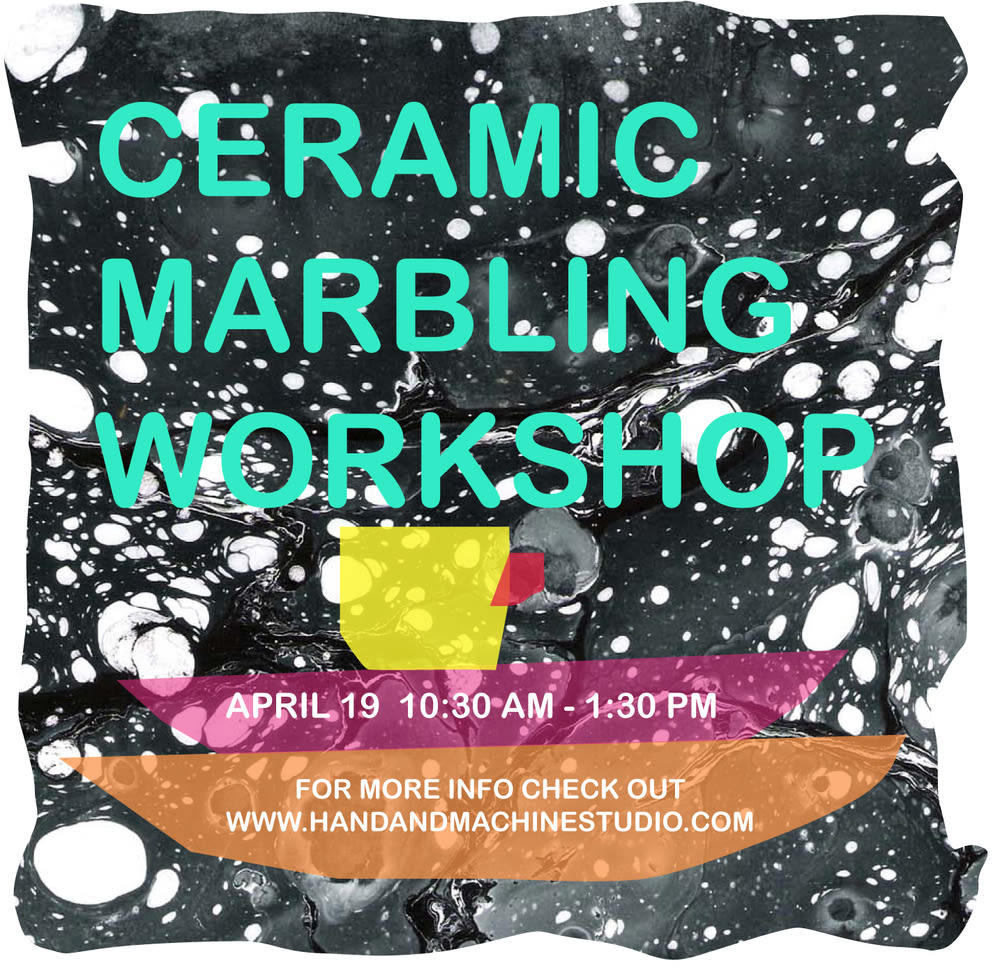 Ceramic Marbling Workshop in Los Angeles at Hand & Machine Studio