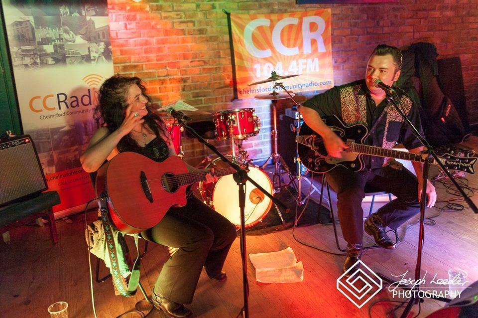 Backstage: Rebecca Hosking and Ruzz Evans in Nashville at 3rd