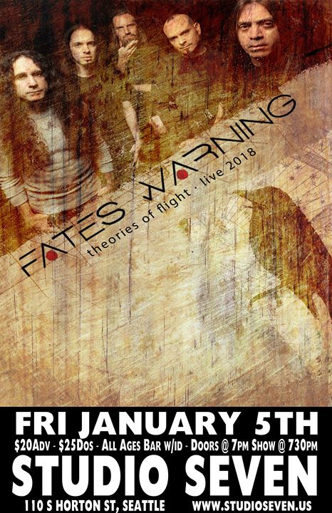 Fates Warning "Theories of Flight Tour' + Guests in Seattle at