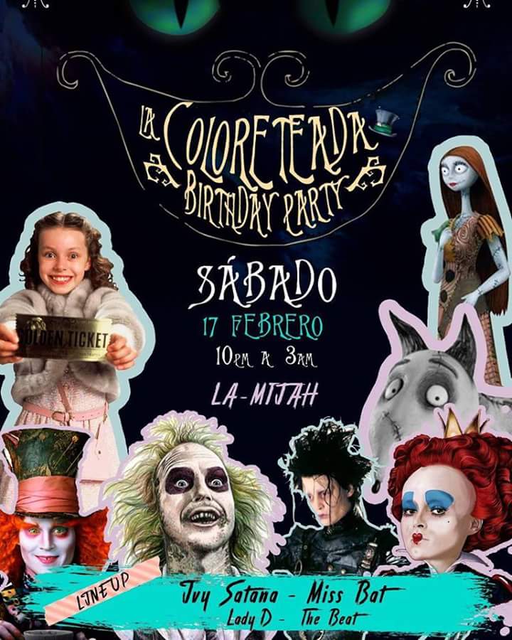 Tim Burton Theme Party en Tijuana en La Mija