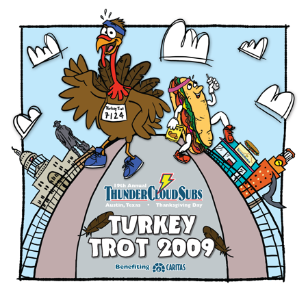 19th Annual ThunderCloud Subs Turkey Trot in Austin at Moody