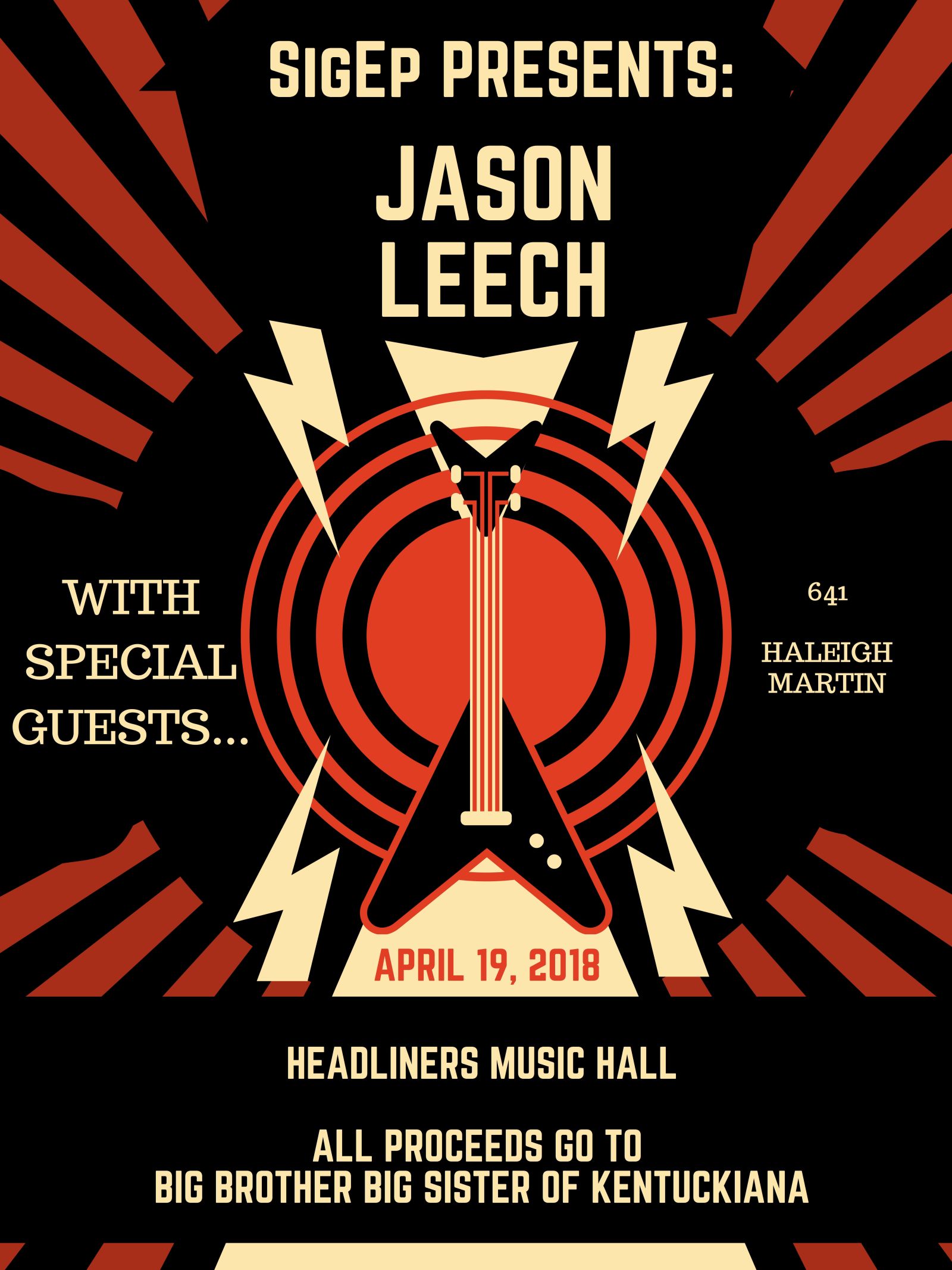 Jason Leech with 641 & Haliegh Martin, Proceeds to benefit Big